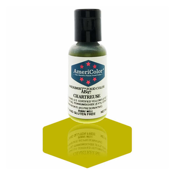 AmeriColor AmeriMist - CHARTREUSE - Airbrush Food Coloring | Killer Zebras