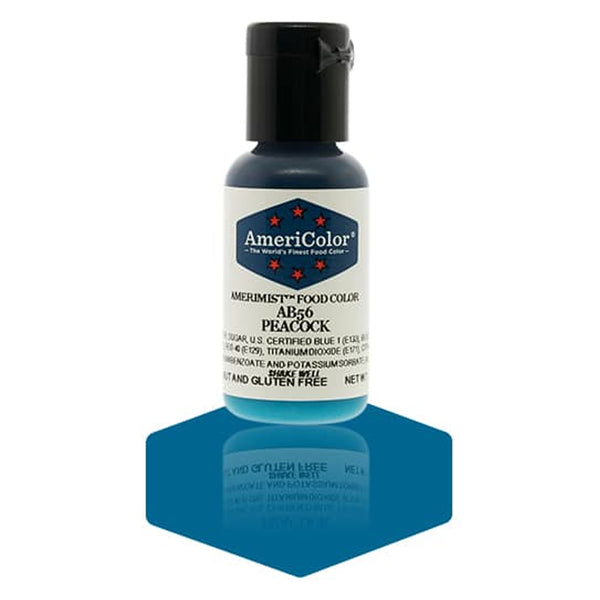 AmeriColor AmeriMist - PEACOCK - Airbrush Food Coloring | Killer Zebras