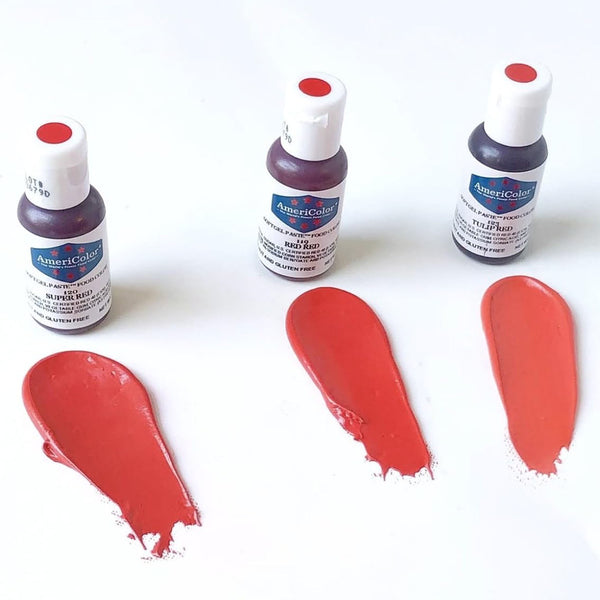 AmeriColor Tulip Red Soft Gel Paste Food Coloring | Killer Zebras