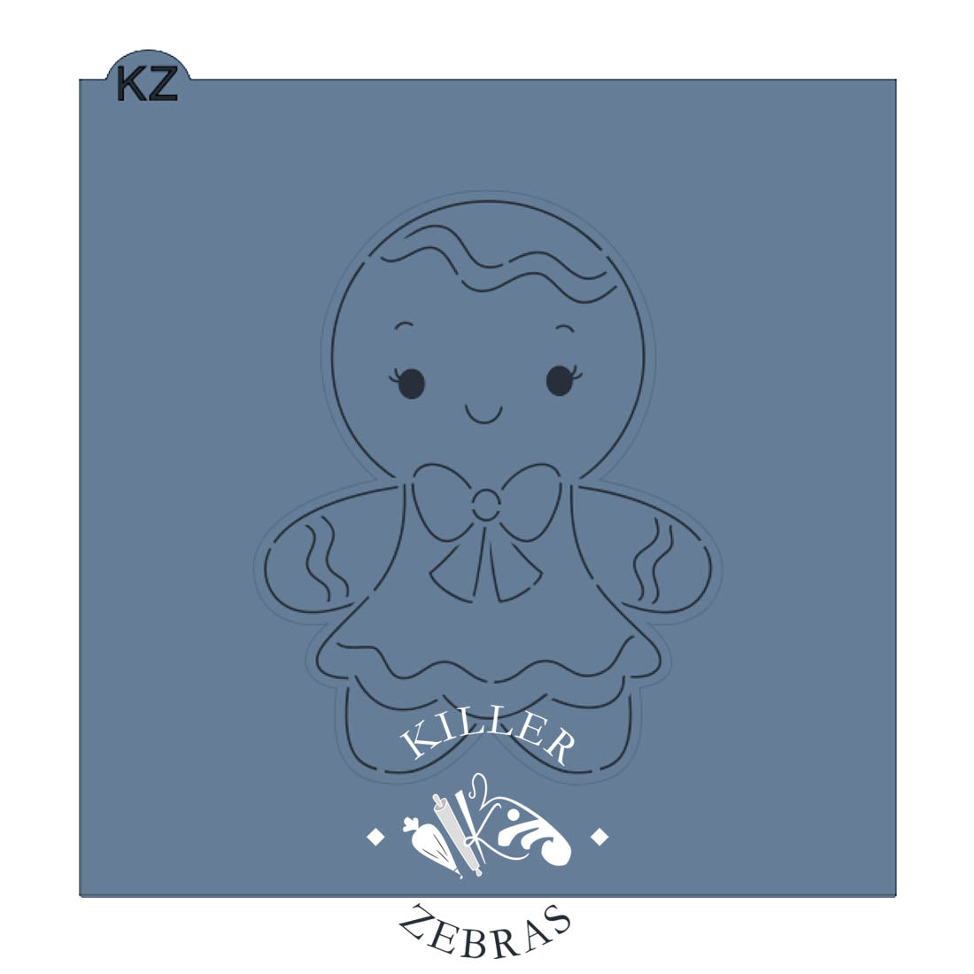 Classic Gingerbread Girl Cutter/Stencil | Killer Zebras