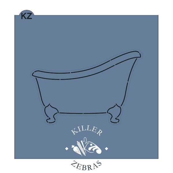 Clawfoot Tub Cutter/Stencil | Killer Zebras