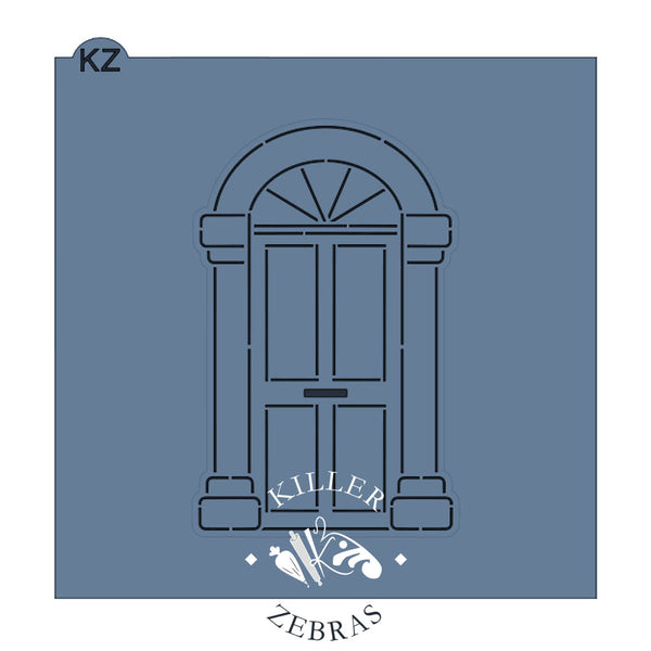 Front Door Cutter/Stencil - Killer Zebras