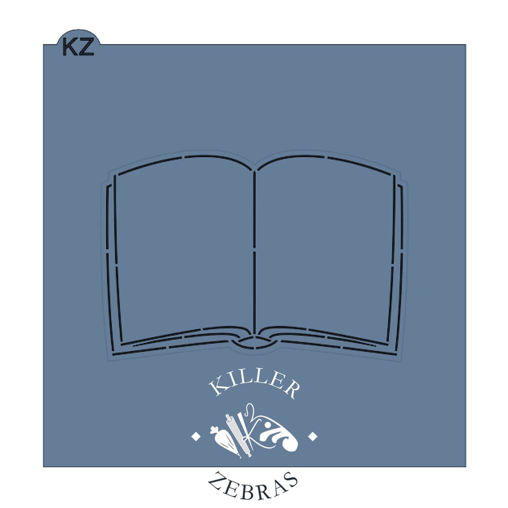 Open Book Cookie Cutter & Stencil Set | Cookie Decorating Set - Killer ...