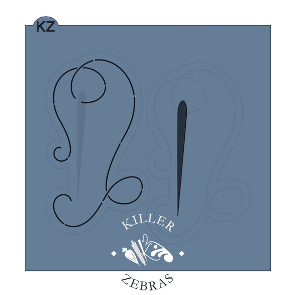 Needle & Thread Cutter/Stencil | Killer Zebras