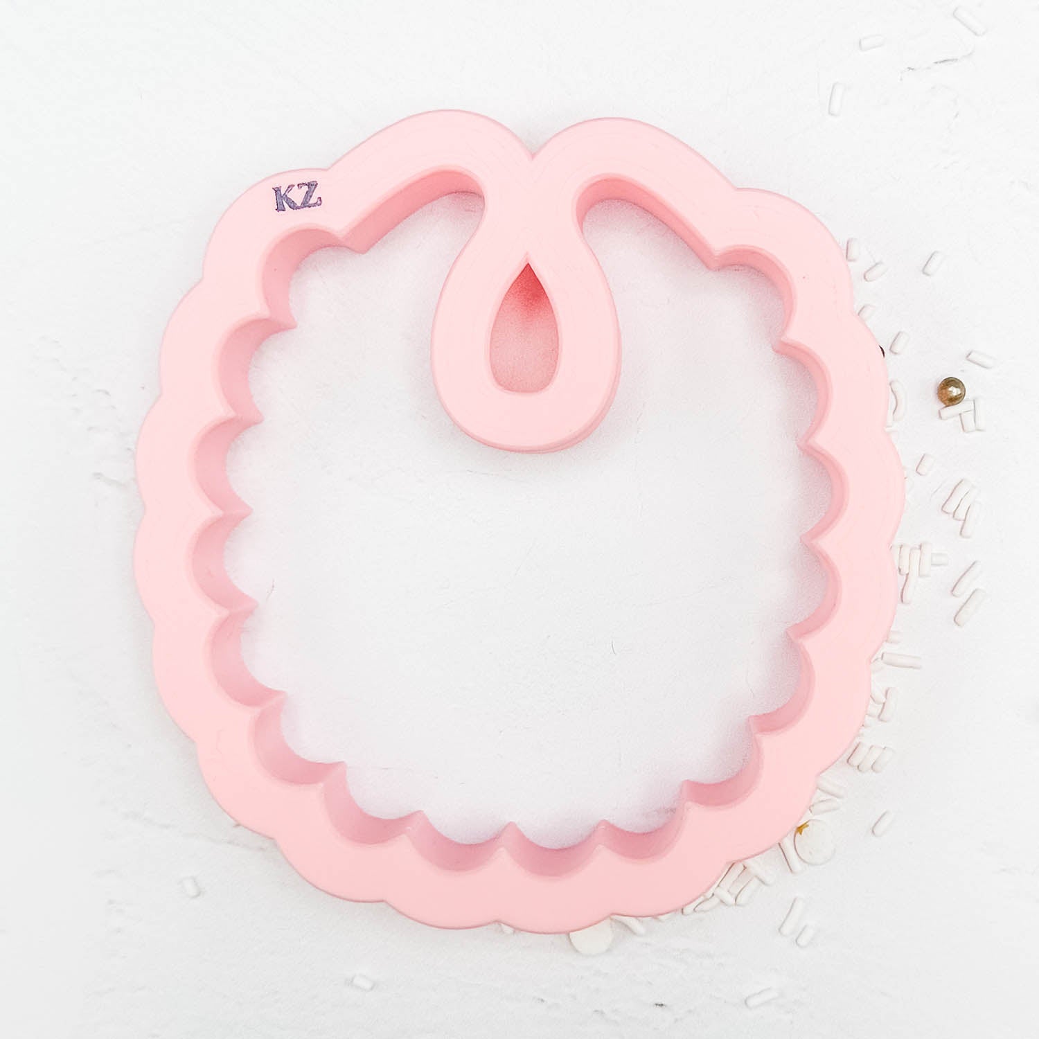 Ruffled Baby Bib Cutter - Killer Zebras