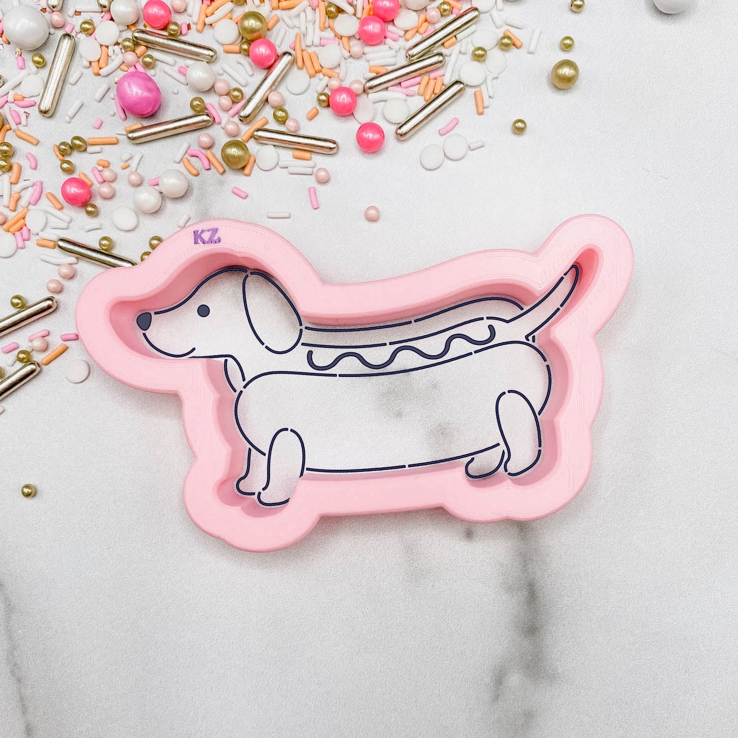 Wiener Dog Cookie Cutter & Stencil Set | Cookie Decorating Set - Killer ...