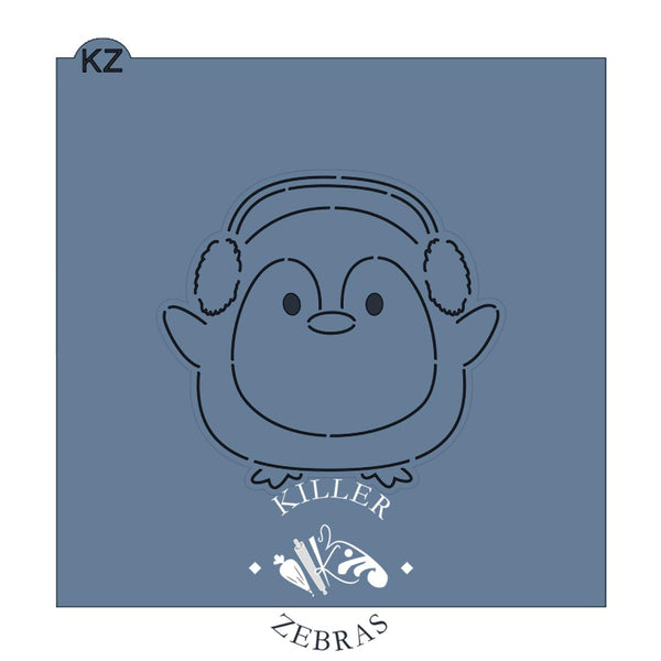 Winter Penguin (Style 2) Cutter/Stencil - Killer Zebras