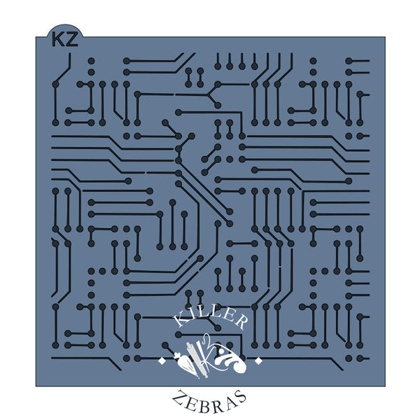 Circuit Board Stencil | Killer Zebras