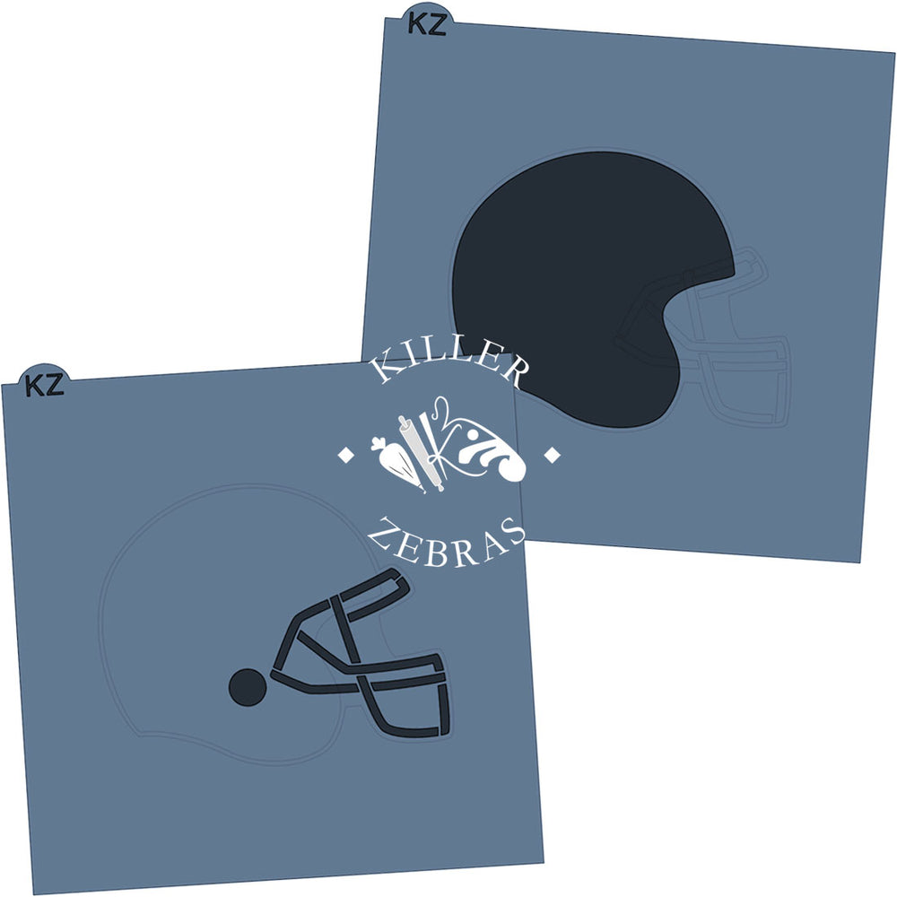 Football Helmet Cutter/Stencil | Killer Zebras