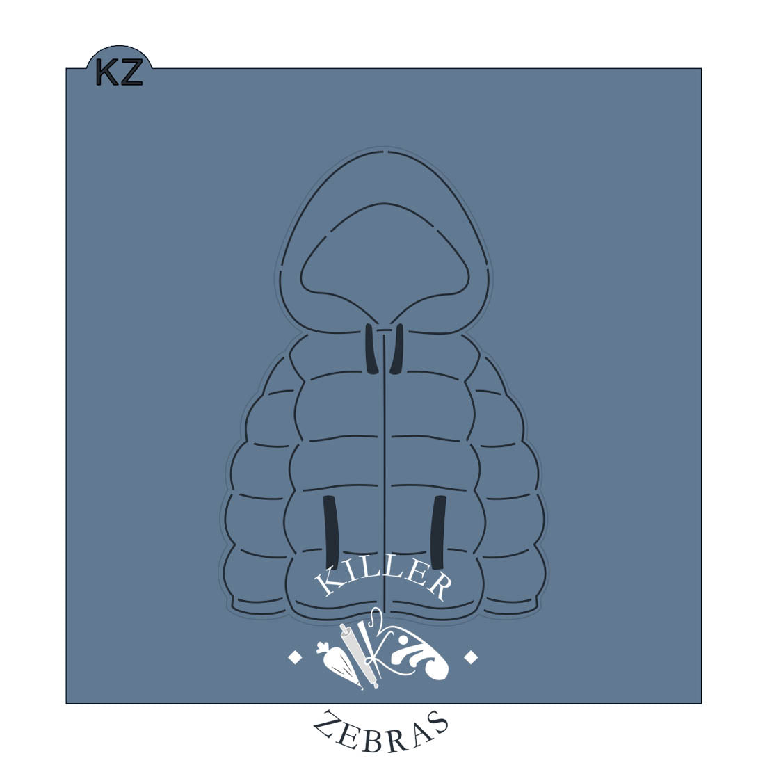 Puffer Jacket Cookie Cutter & Stencil Set | Cookie Decorating Set ...