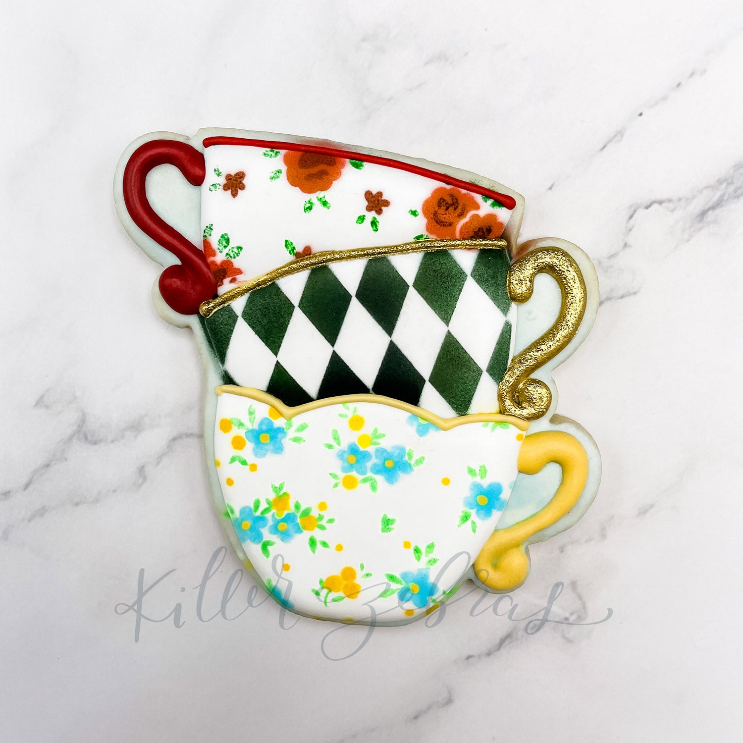 Alice In Wonderland Stacked Tea Cup