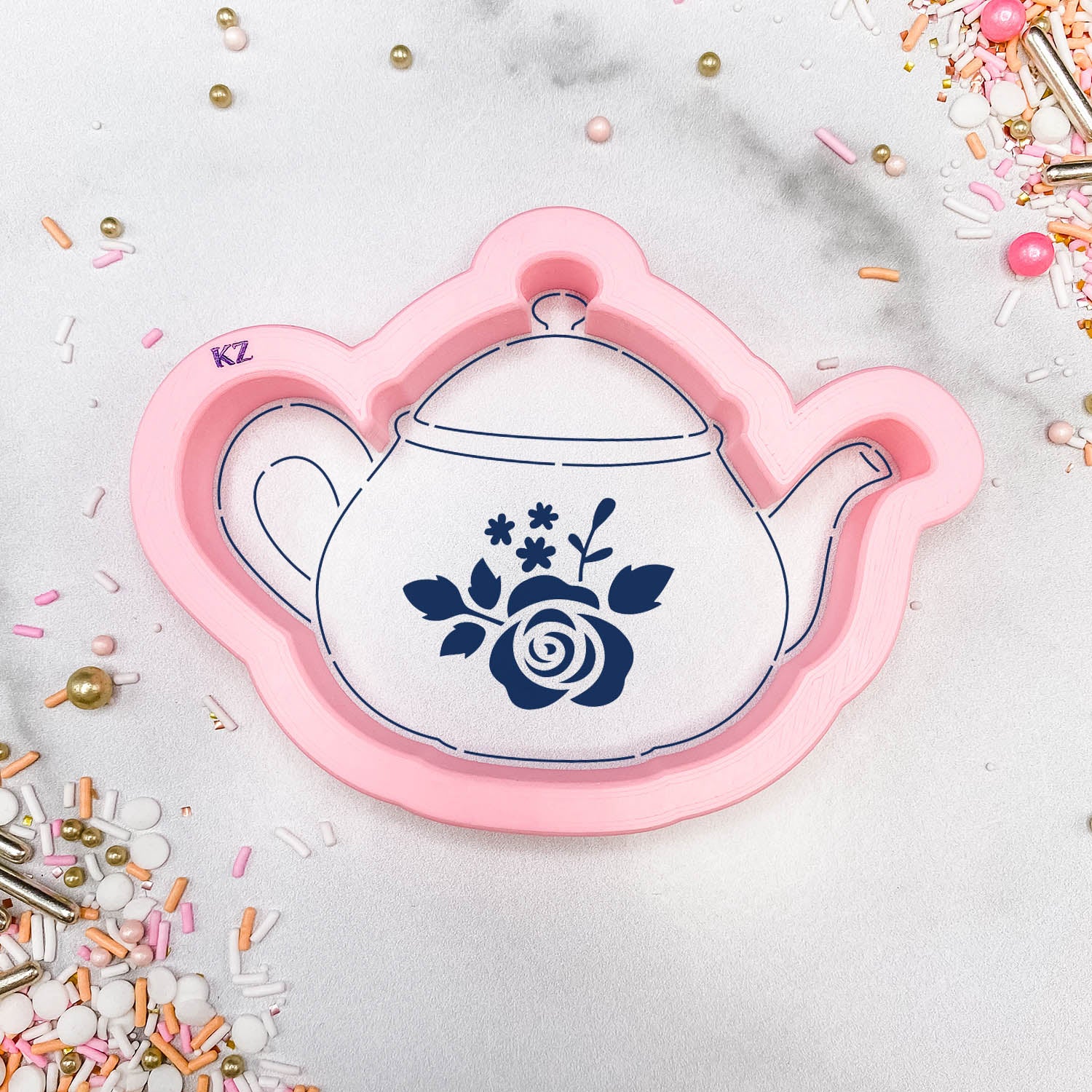 Teapot Cookie Cutter & Stencil Set | Cookie Decorating Set - Killer Zebras