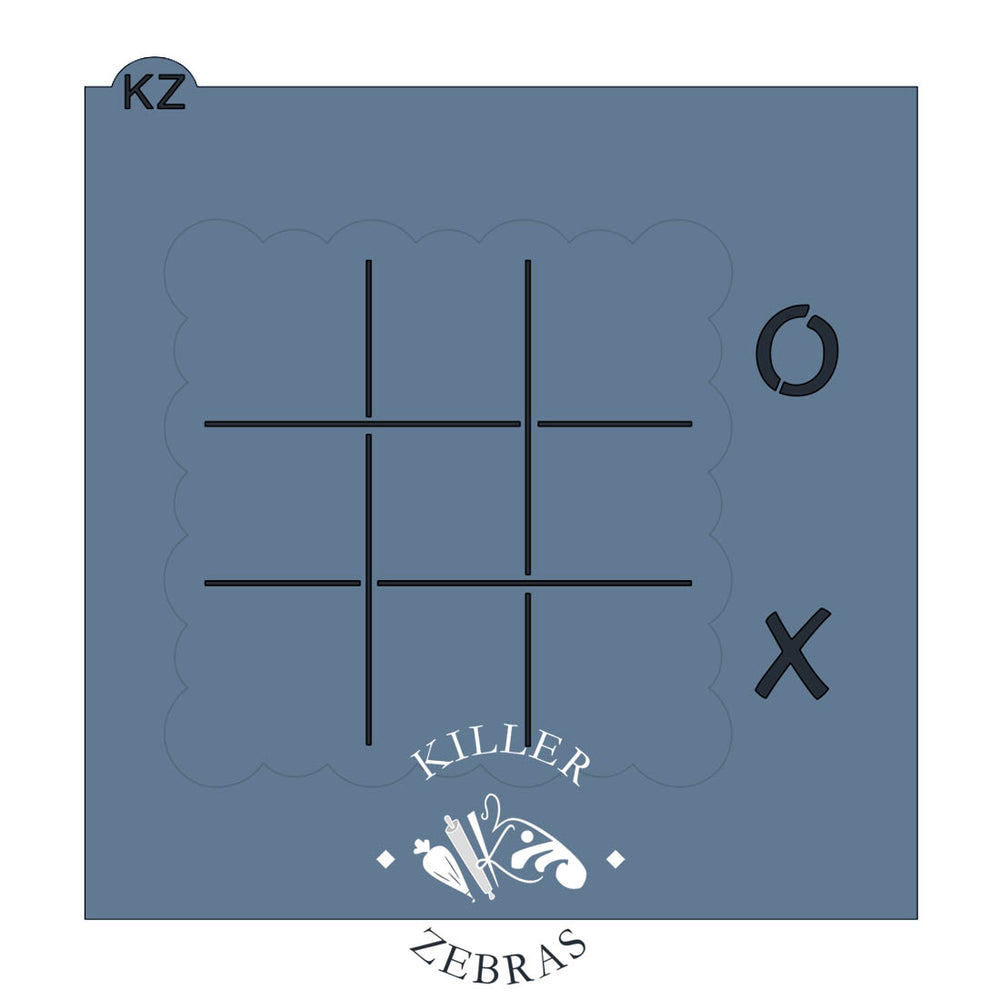 Tic-Tac-Toe Cutter/Stencil | Killer Zebras