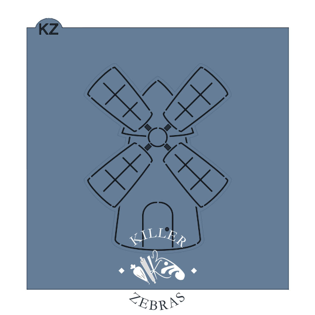 Windmill Cutter/Stencil | Killer Zebras
